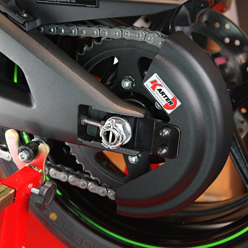 KAWASAKI VERSYS 650 - Satin BLACK chain guard — frenchmotoshop